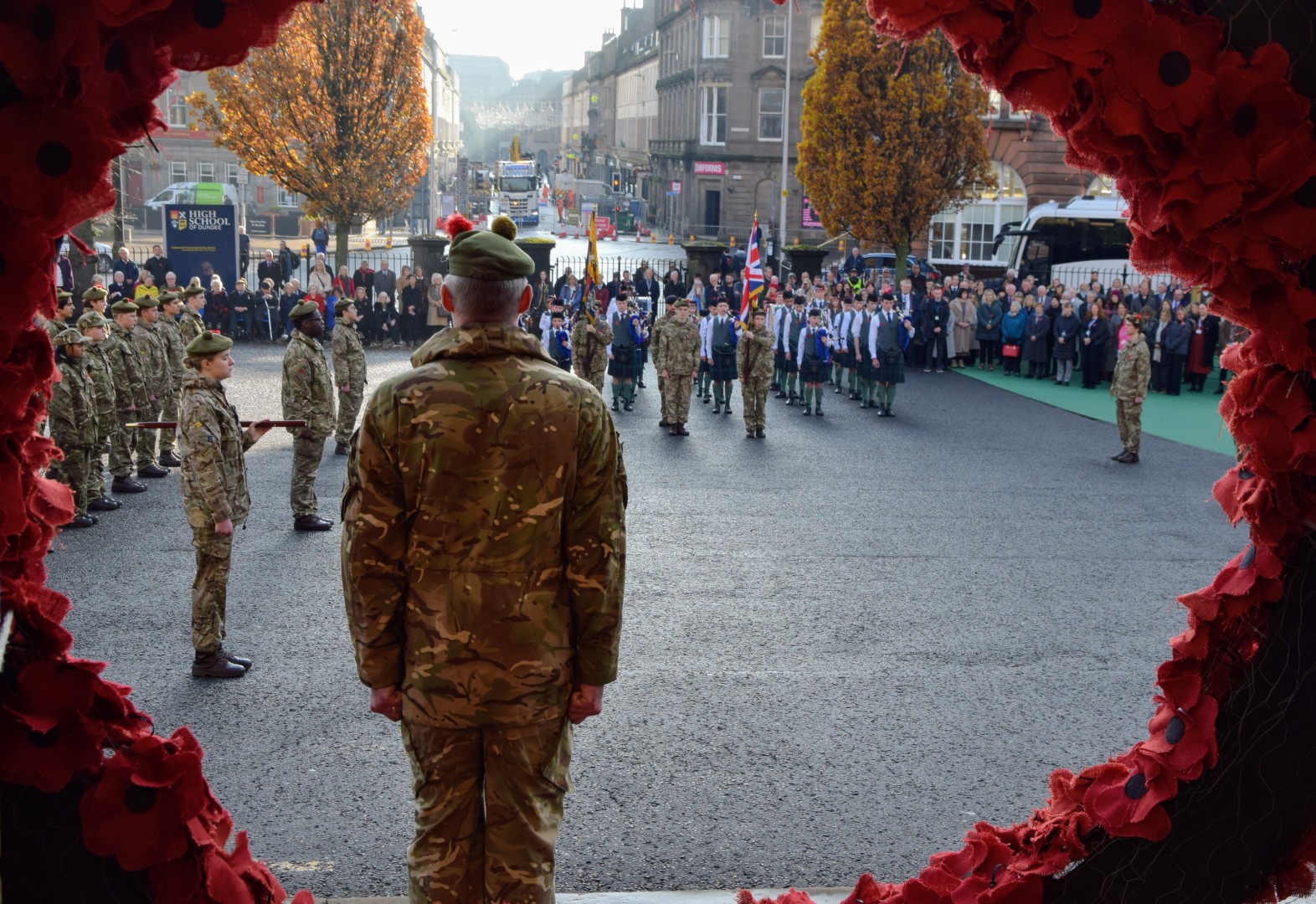 School marks Remembrance with its Armistice Parade - High School of Dundee